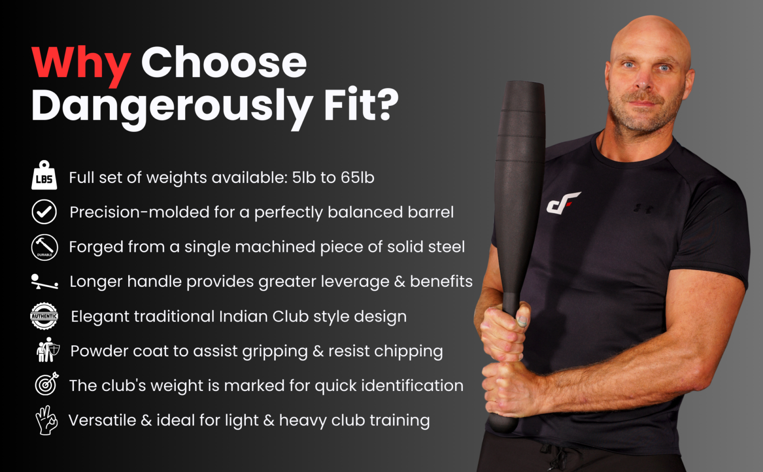 Steel Clubs - Dangerously Fit - Club Training