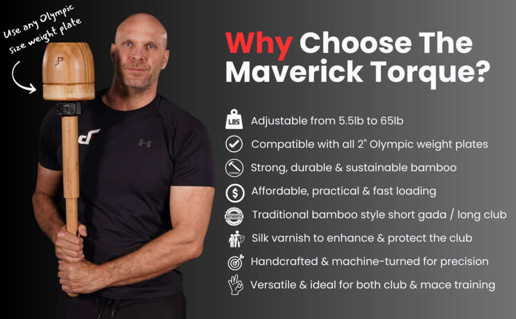 Maverick Torque - Adjustable Bulava Club - Short Mace