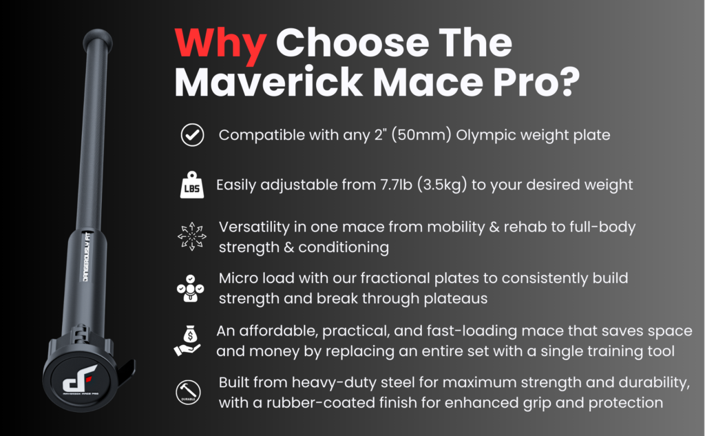 Maverick Mace Pro - Adjustable Steel Mace - Dangerously Fit